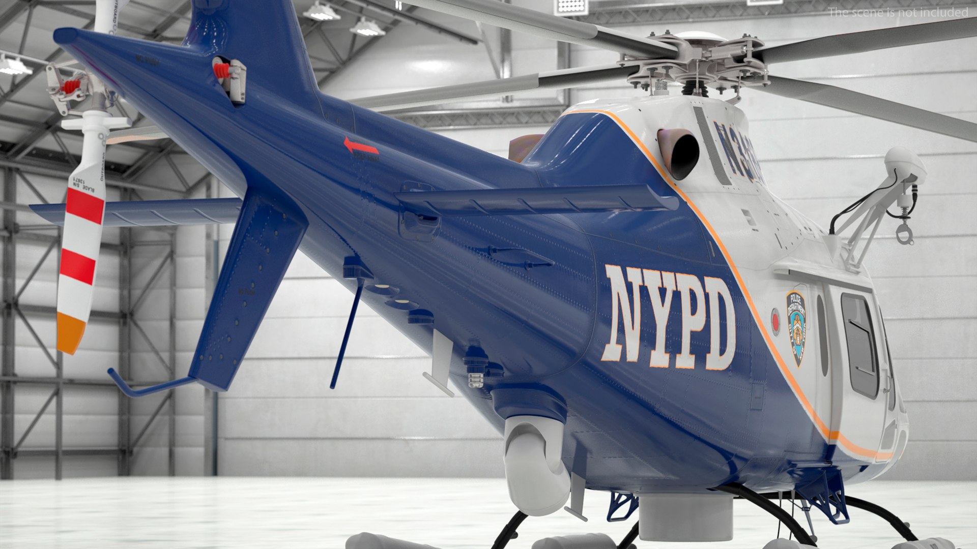 Helicopter AgustaWestland AW119 Police Rigged 3D model - TurboSquid 2164625