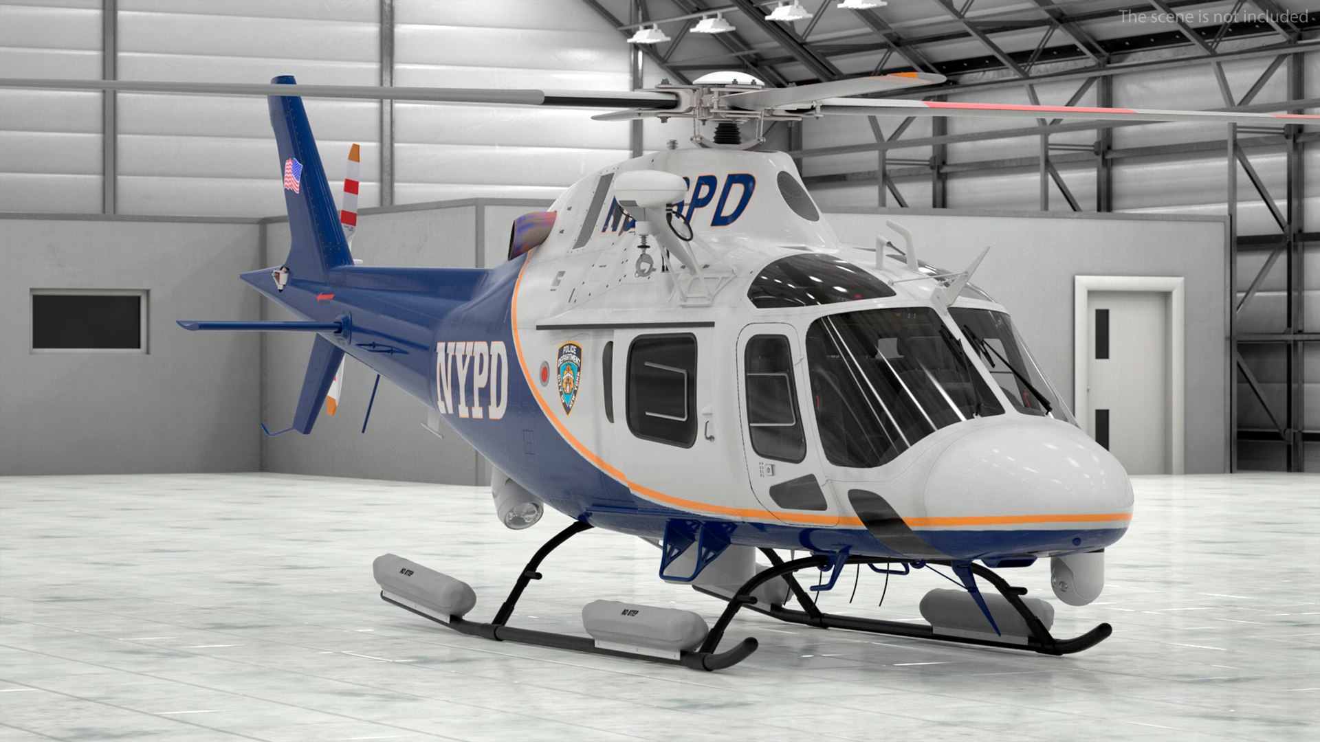 Helicopter AgustaWestland AW119 Police Rigged 3D model - TurboSquid 2164625