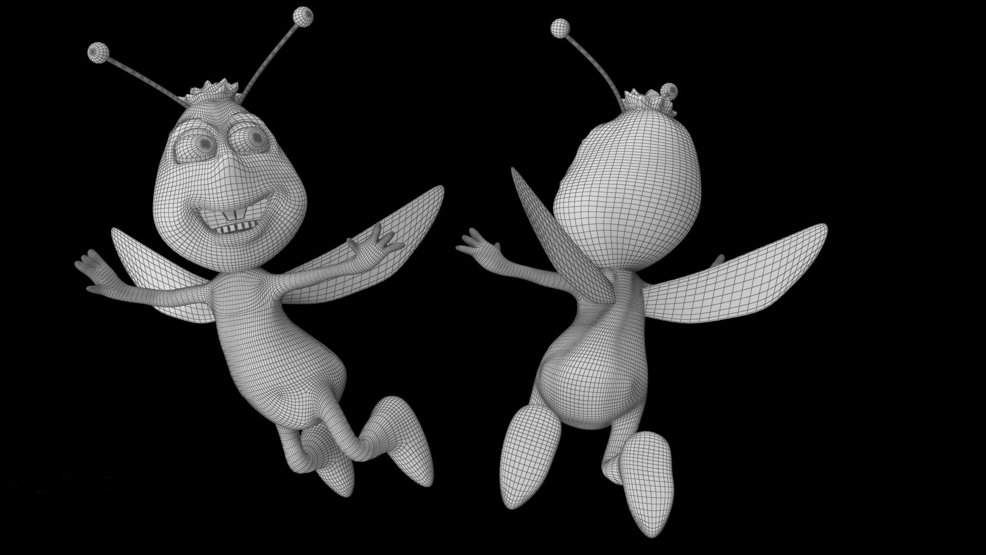 Cartoon Bee 3D Model - TurboSquid 1704041