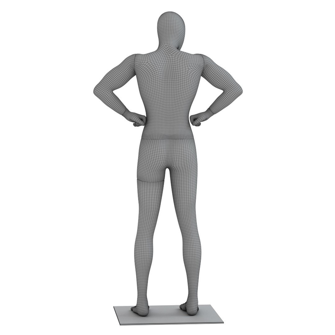 3D Faceless Male Mannequin - TurboSquid 1578541