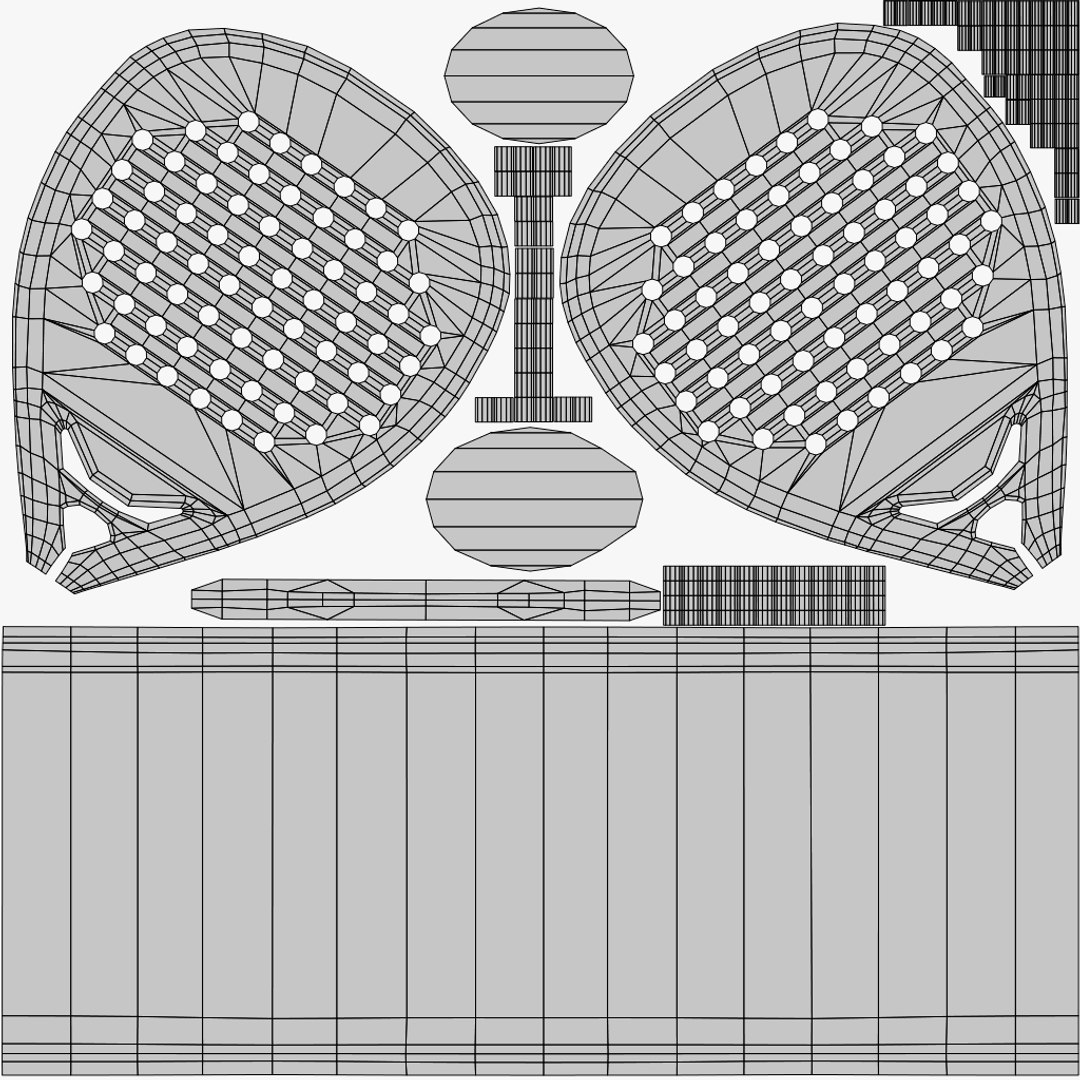 Padel - Sport Paddle Racket - BullPadel Hack Ltd Edition VR AR Low-poly ...