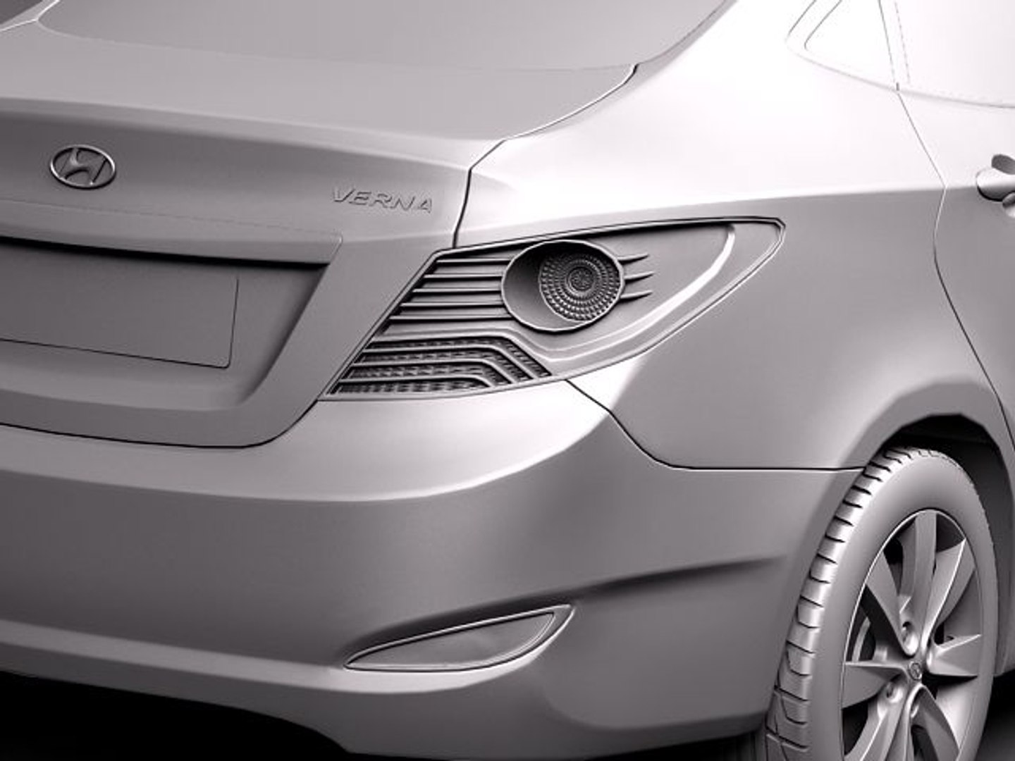 Hyundai Verna 2011 Sedan 3ds