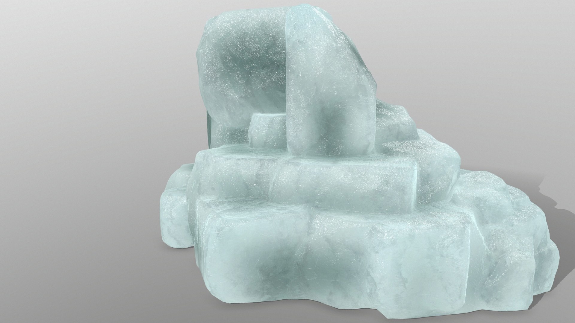 3D Ice Rock Model - TurboSquid 1388313