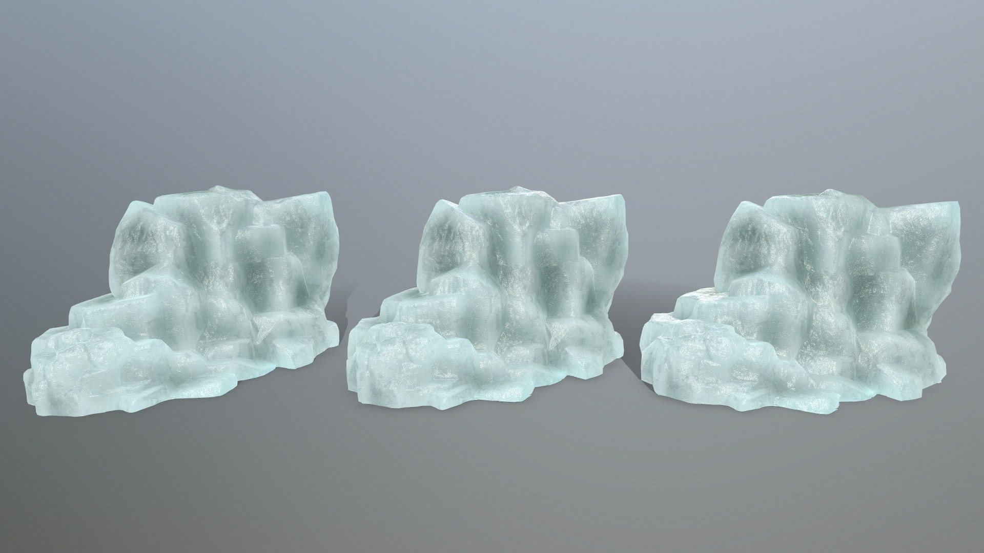3D Ice Rock Model - TurboSquid 1388313