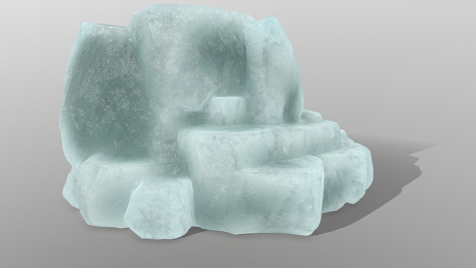 3D Ice Rock Model - TurboSquid 1388313