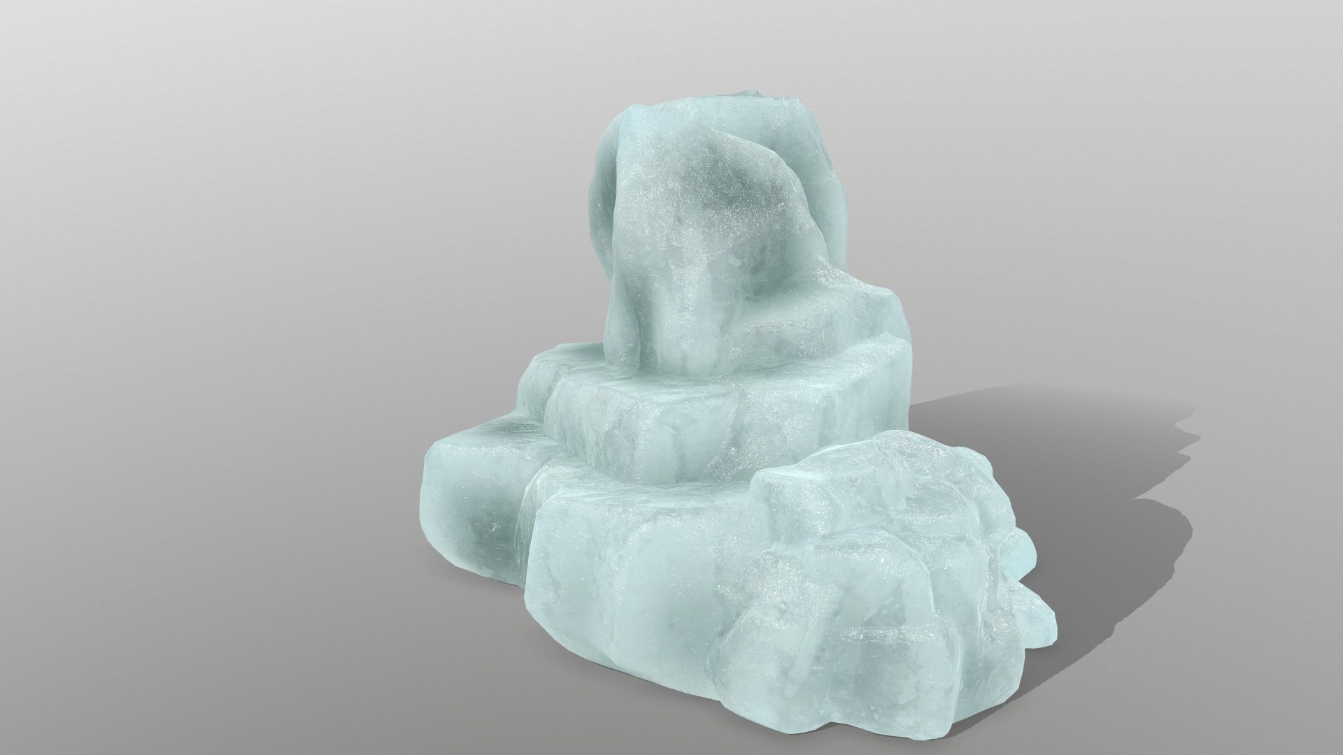 3D Ice Rock Model - TurboSquid 1388313