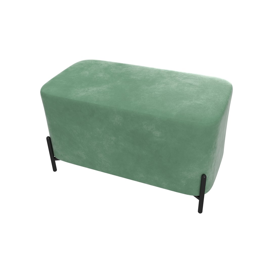 Rectangular Ottoman Pouf Set 3D Model - TurboSquid 2237133