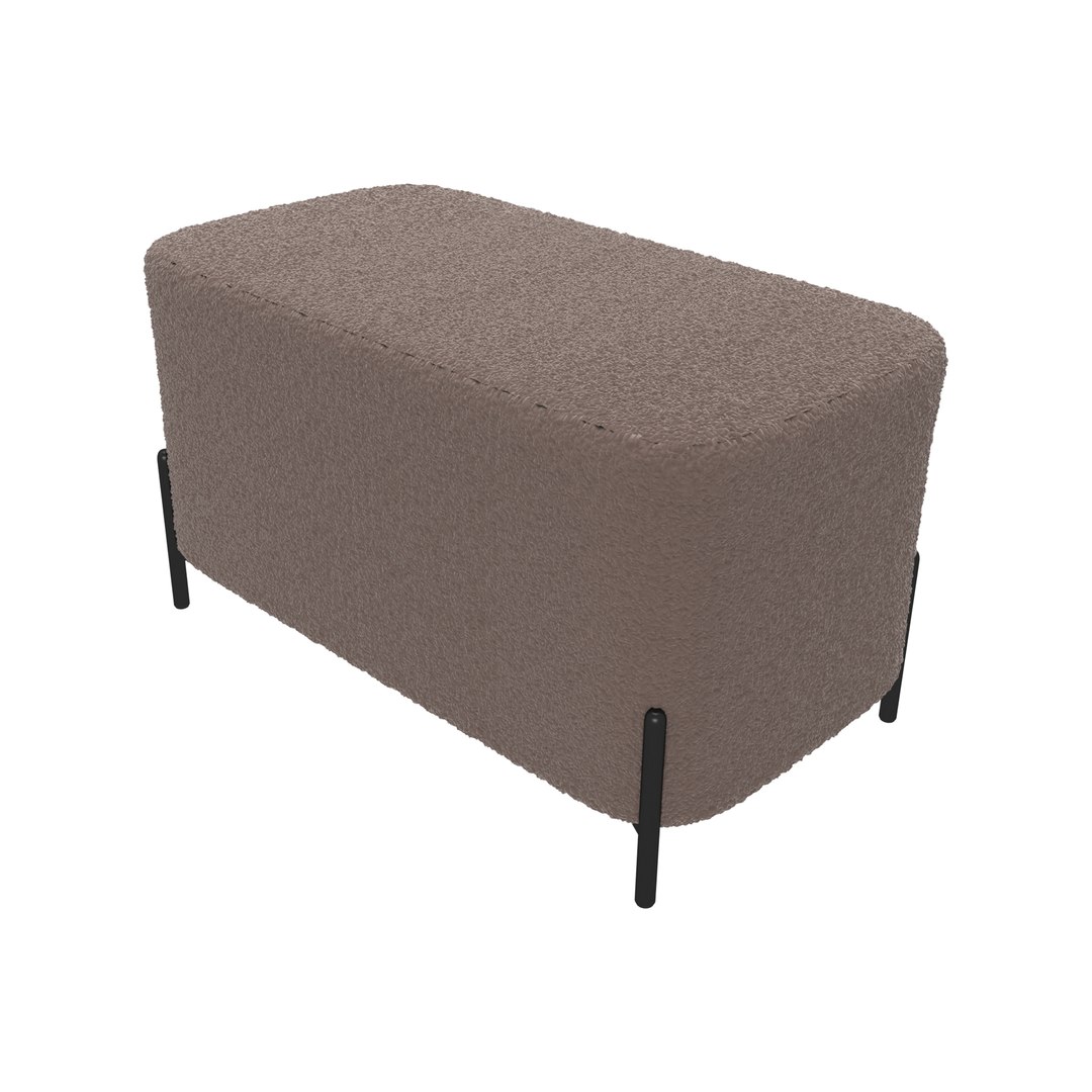 Rectangular Ottoman Pouf Set 3D Model - TurboSquid 2237133