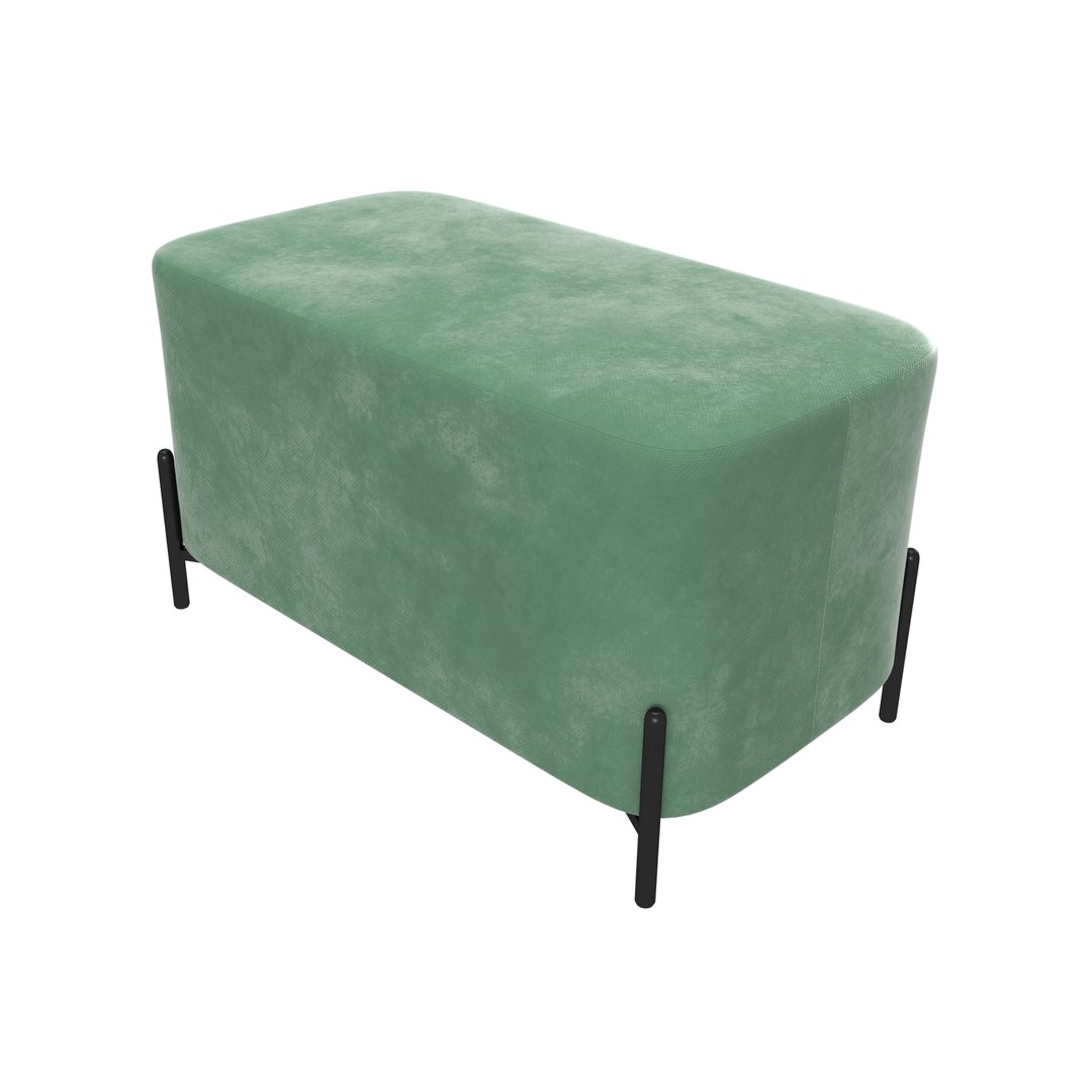Rectangular Ottoman Pouf Set 3D Model - TurboSquid 2237133