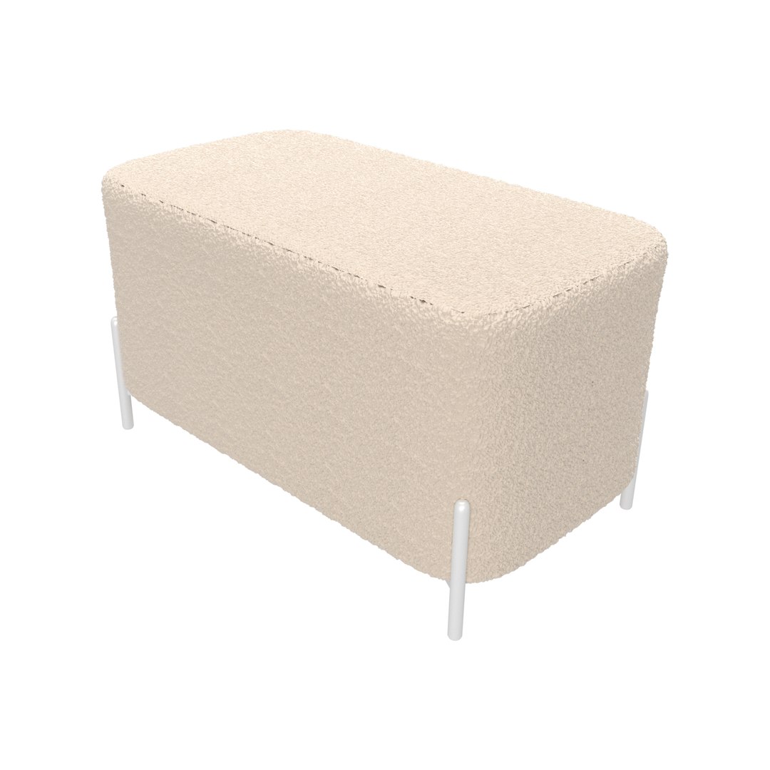 Rectangular Ottoman Pouf Set 3D Model - TurboSquid 2237133