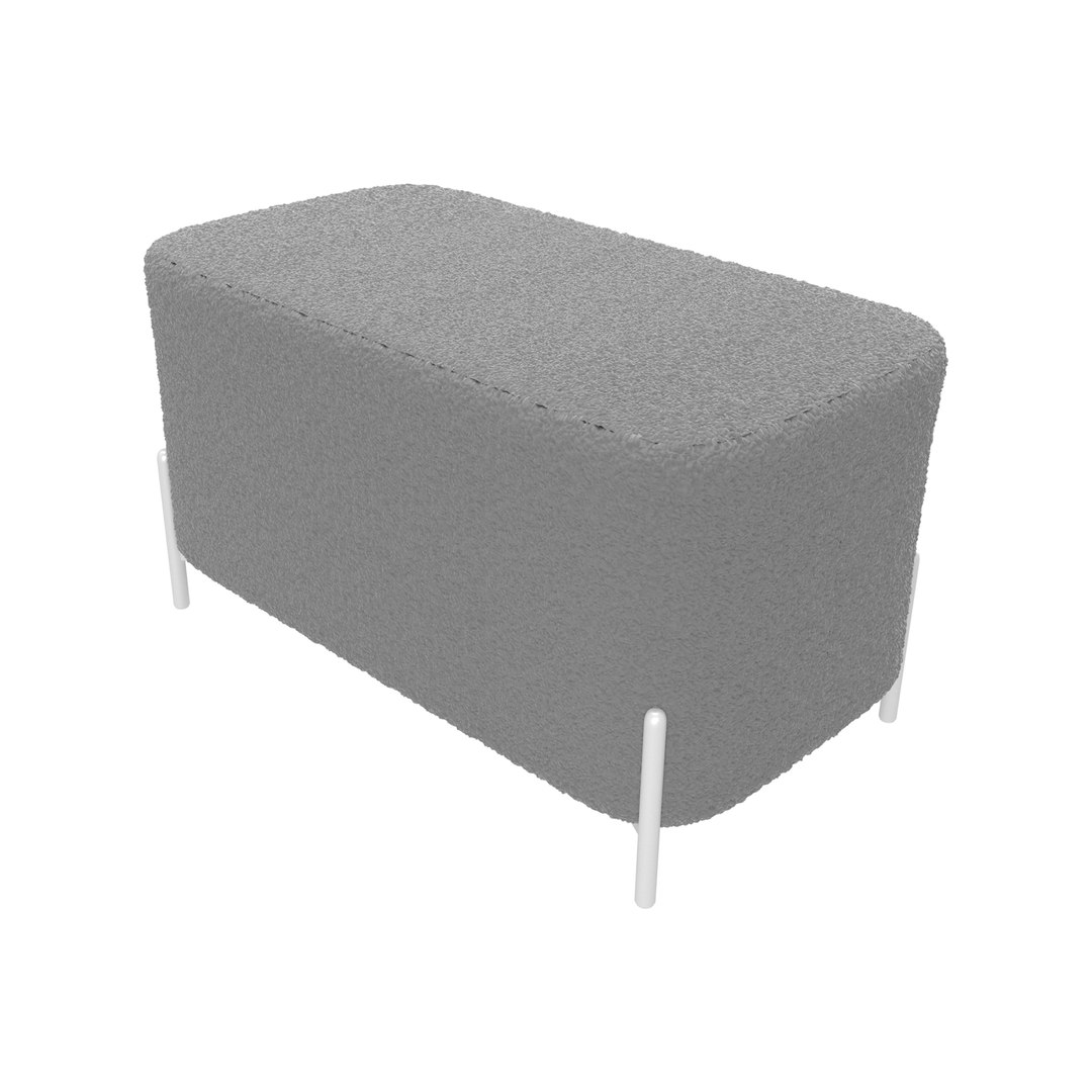 Rectangular Ottoman Pouf Set 3D Model - TurboSquid 2237133