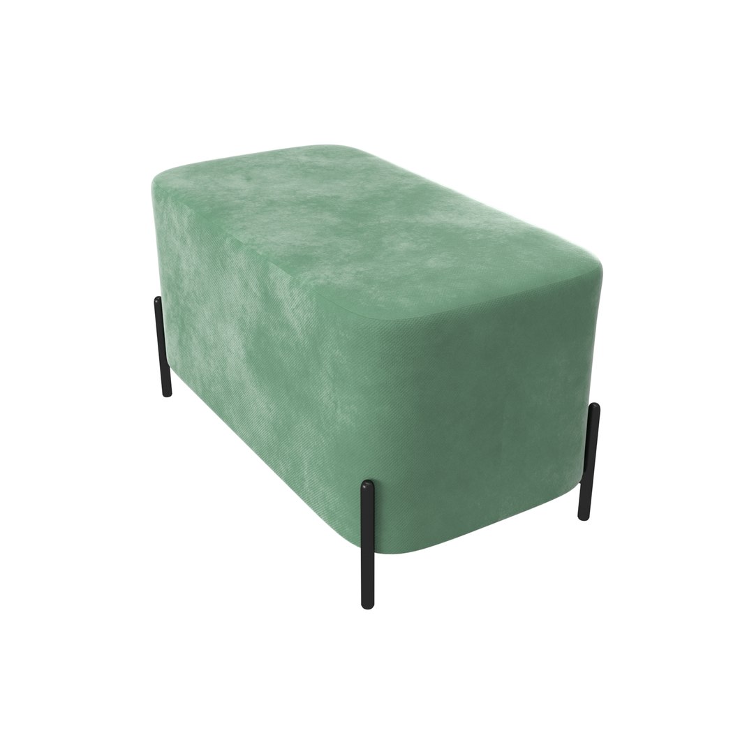 Rectangular Ottoman Pouf Set 3D Model - TurboSquid 2237133