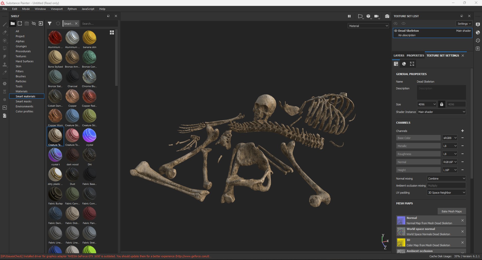 Dead Skeleton 3D Model - TurboSquid 2165083