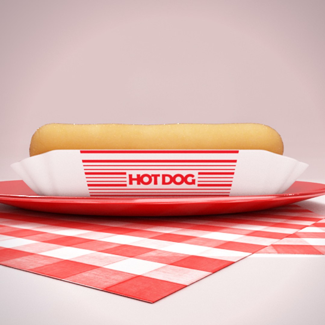 3d Hot Dog Professional Hotdog