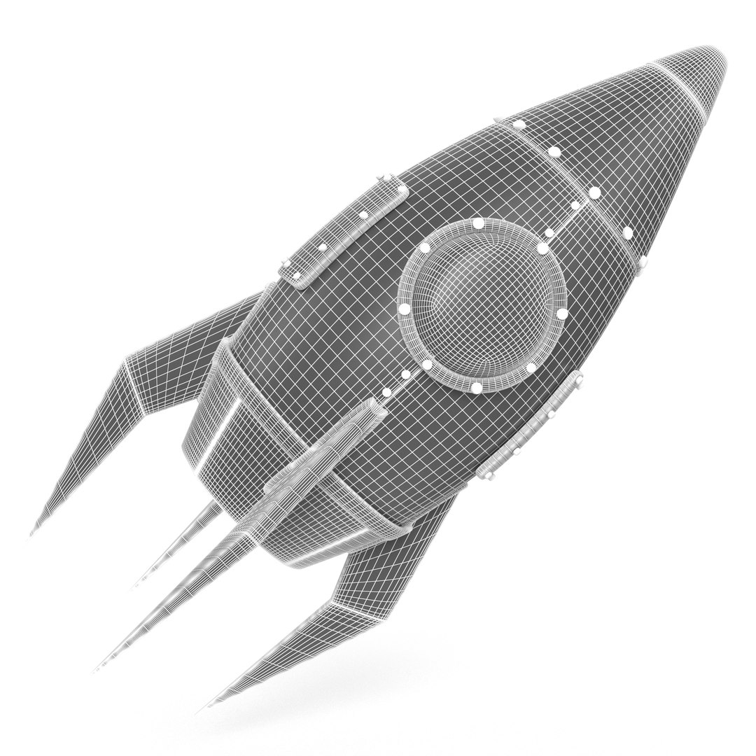 3D Model Cartoon Rocket - TurboSquid 1670125