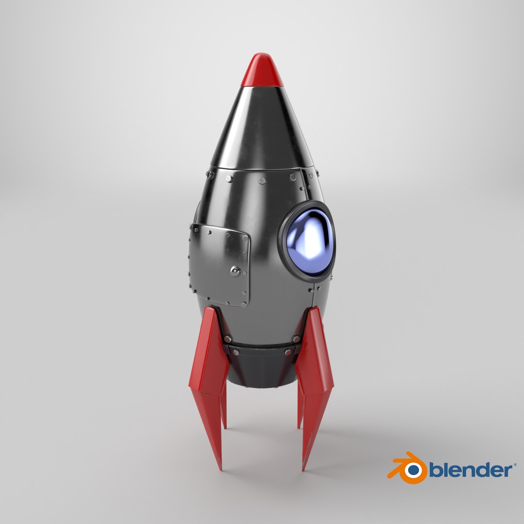 3D Model Cartoon Rocket - TurboSquid 1670125