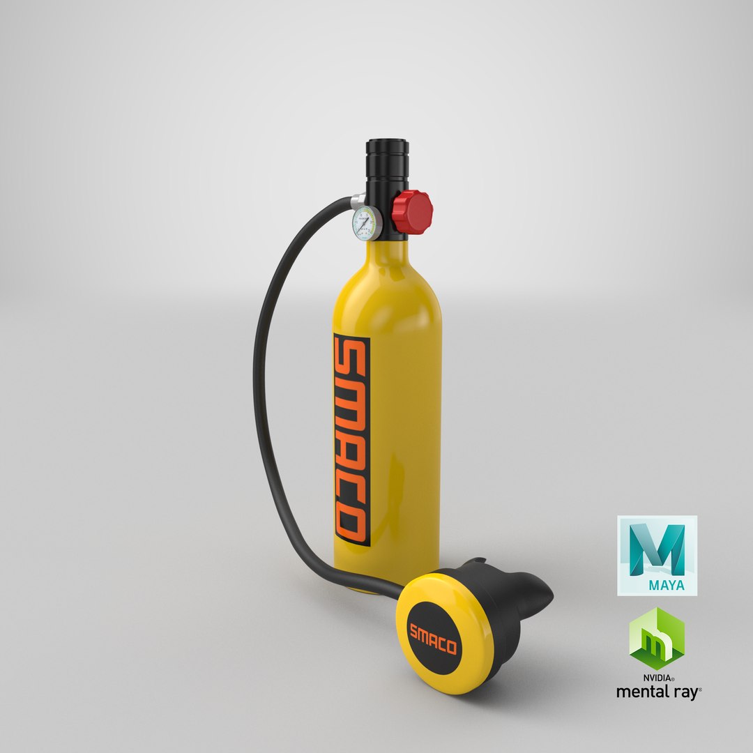 Diving Oxygen Tank 01 Model - TurboSquid 1914898