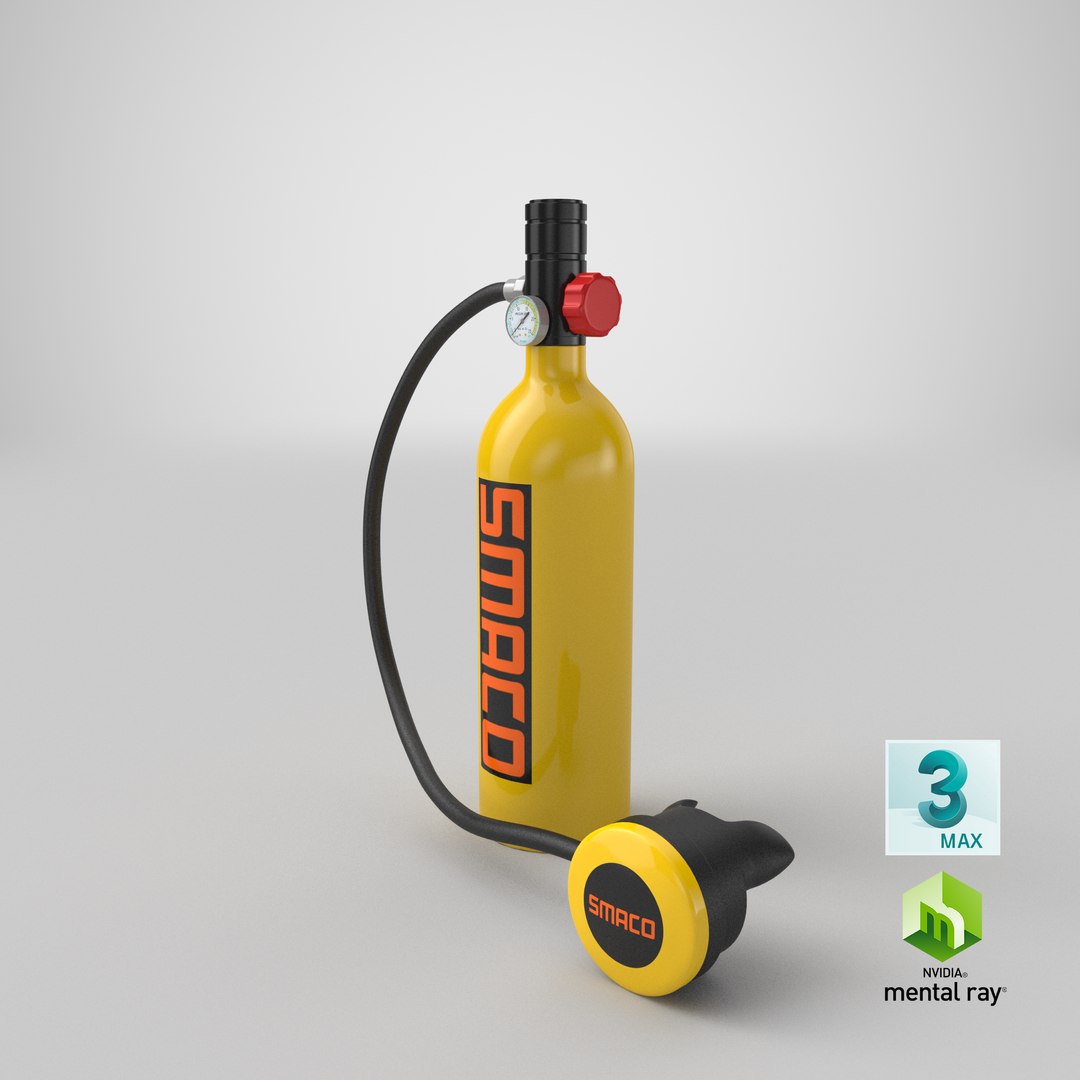 Diving Oxygen Tank 01 Model - TurboSquid 1914898