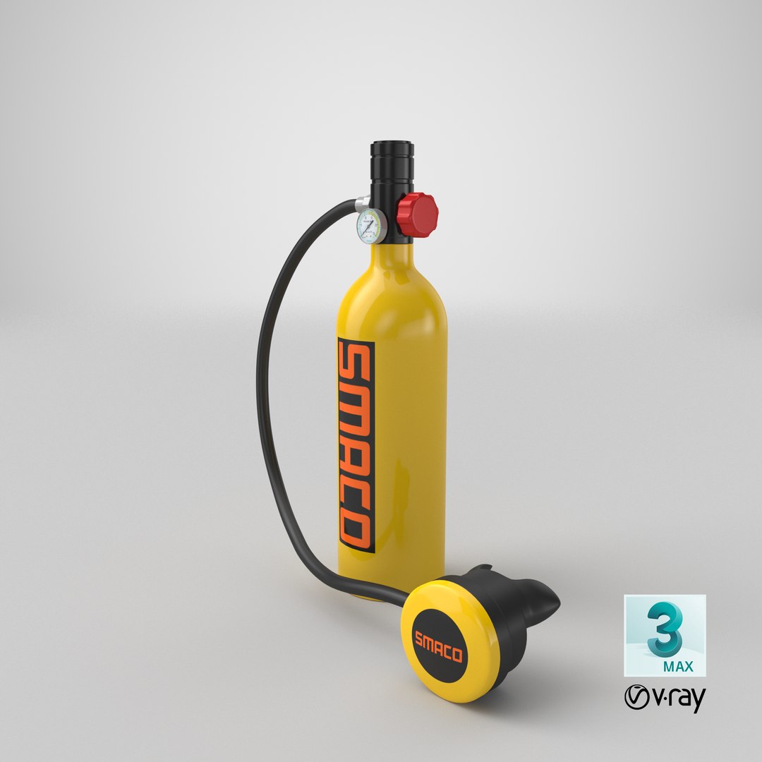 Diving Oxygen Tank 01 Model - TurboSquid 1914898