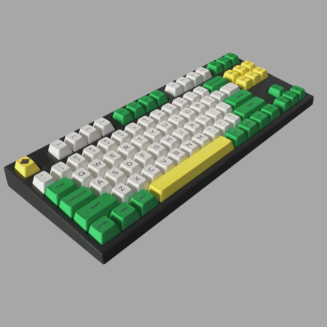 Mechanical Keyboard 3D Model - TurboSquid 1706442