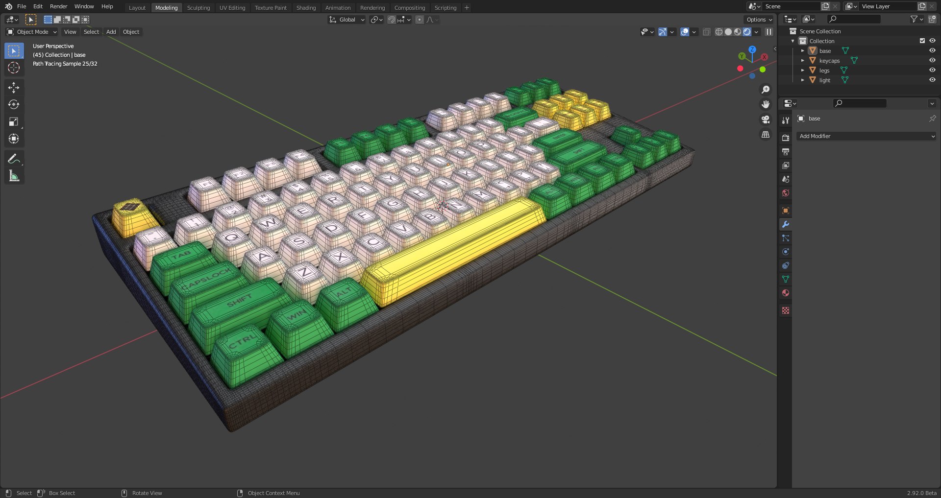 Mechanical Keyboard 3D Model - TurboSquid 1706442
