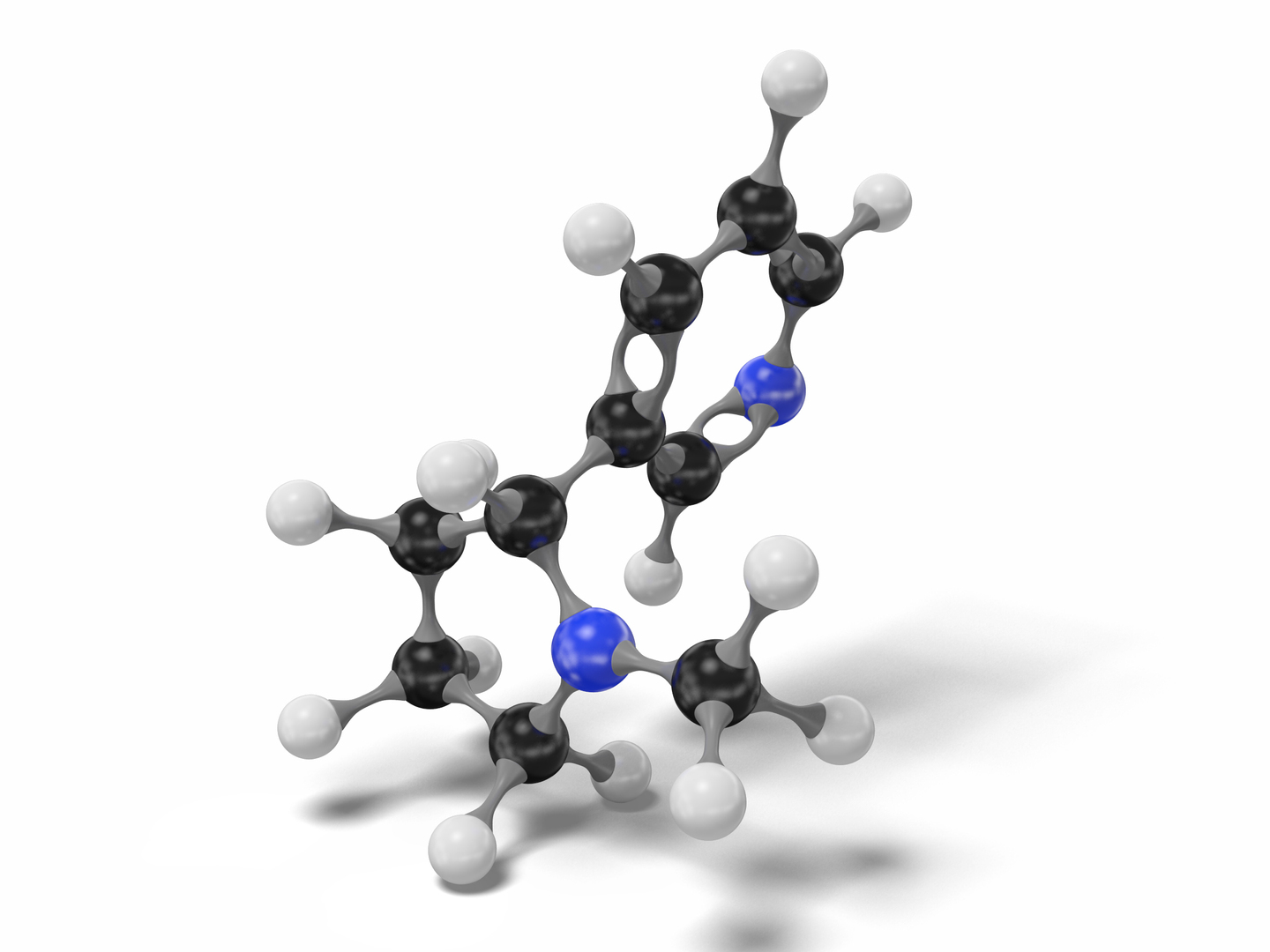 Nicotine molecule c10h14n2 modeled 3D model - TurboSquid 1537471