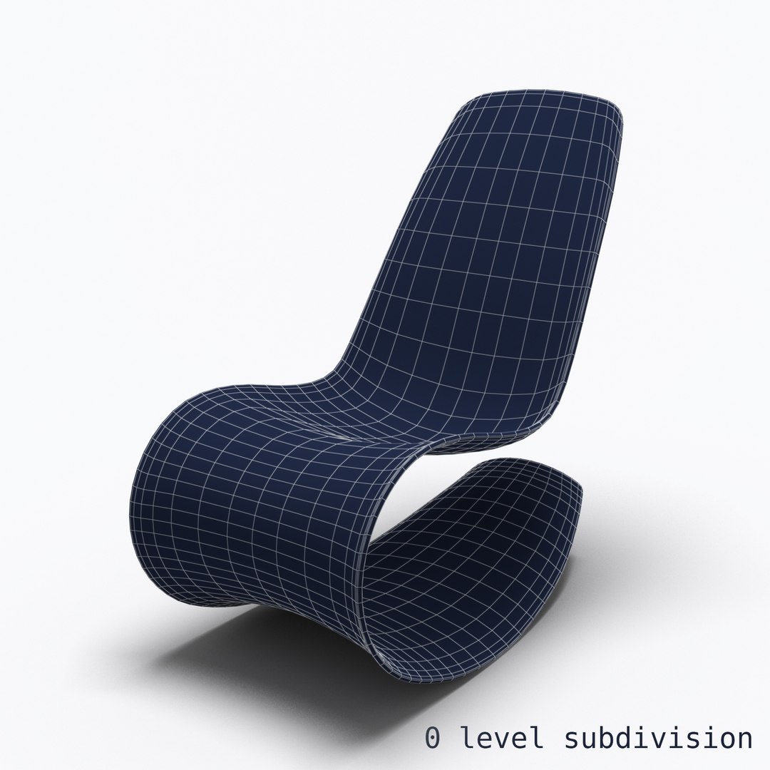 3D Rocking Chair Model - TurboSquid 1289404