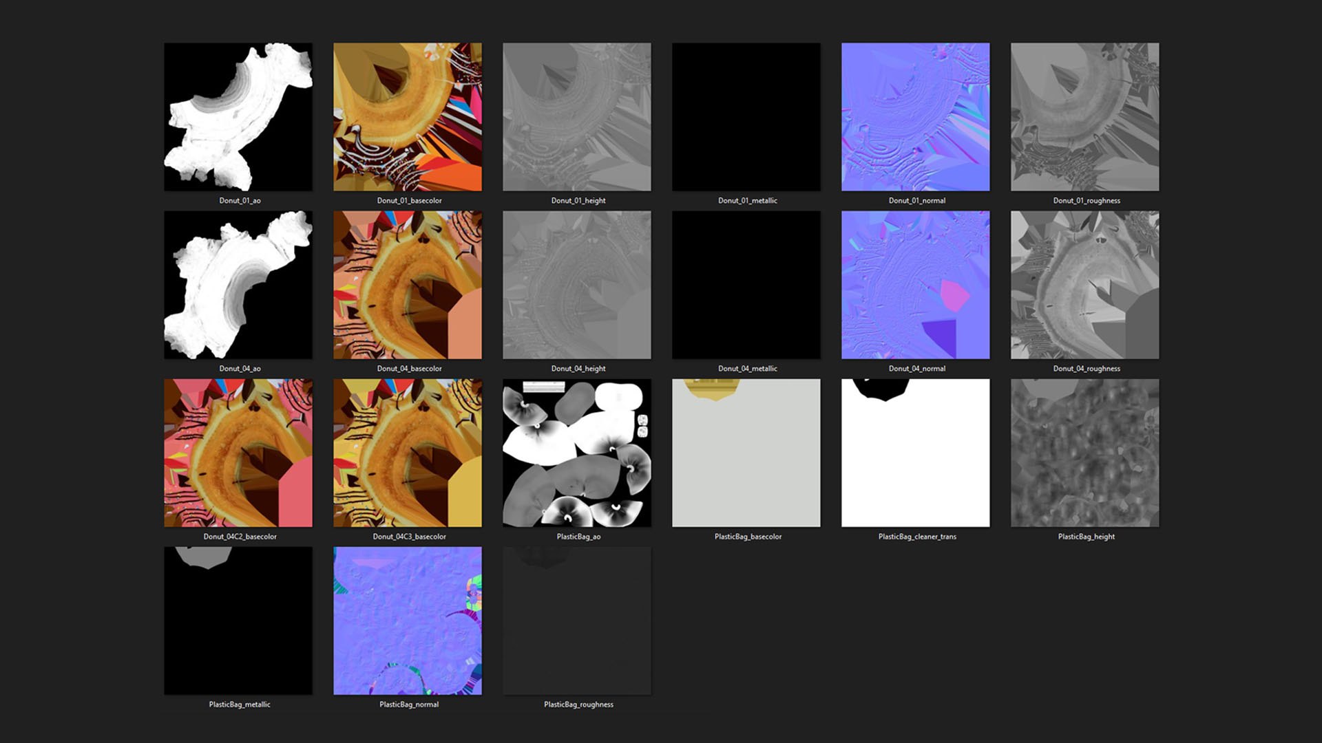 Wrapped Donuts 2 3D Model - TurboSquid 2185596