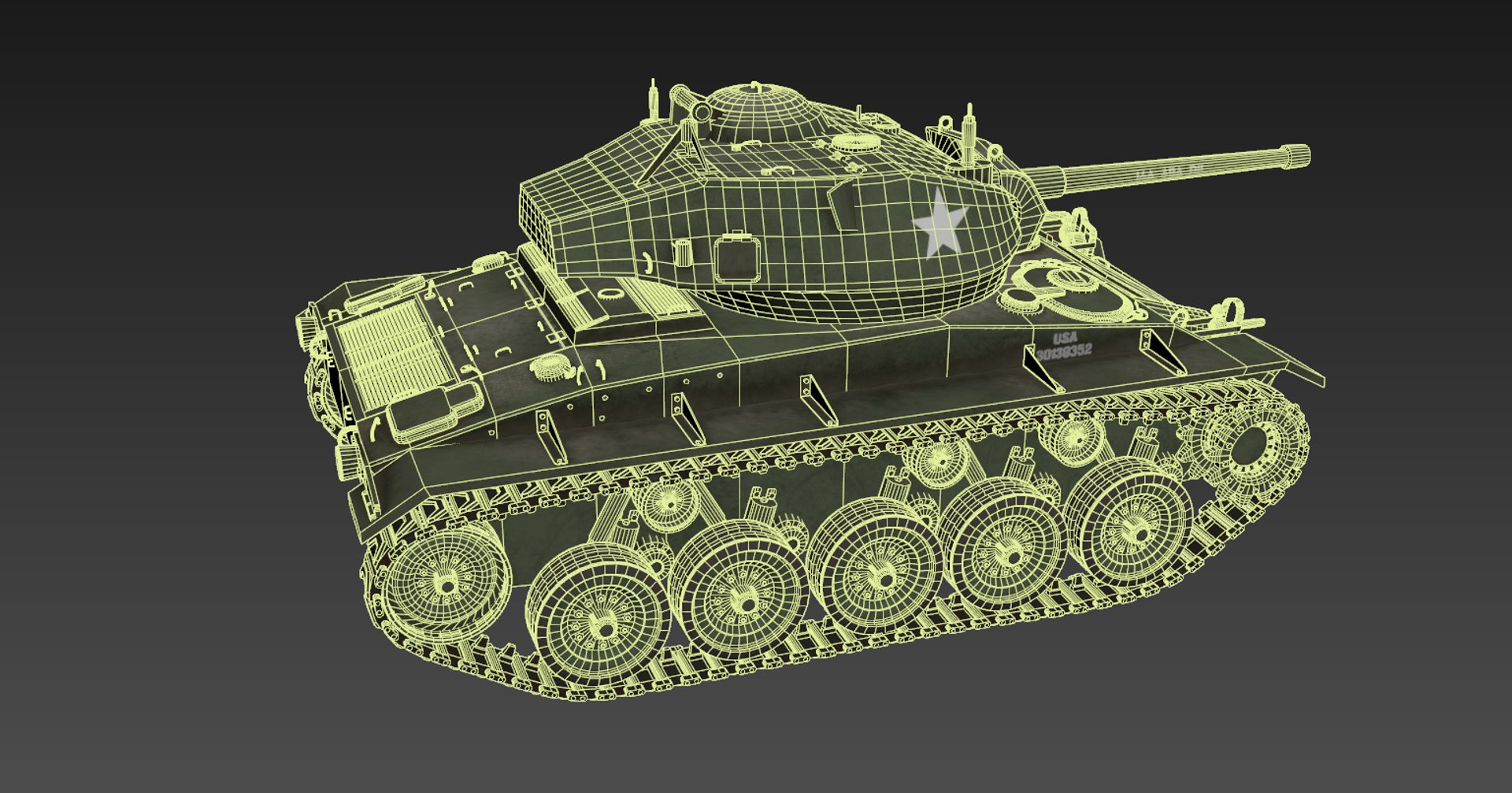 3D M24 Chaffee Model - TurboSquid 1238565