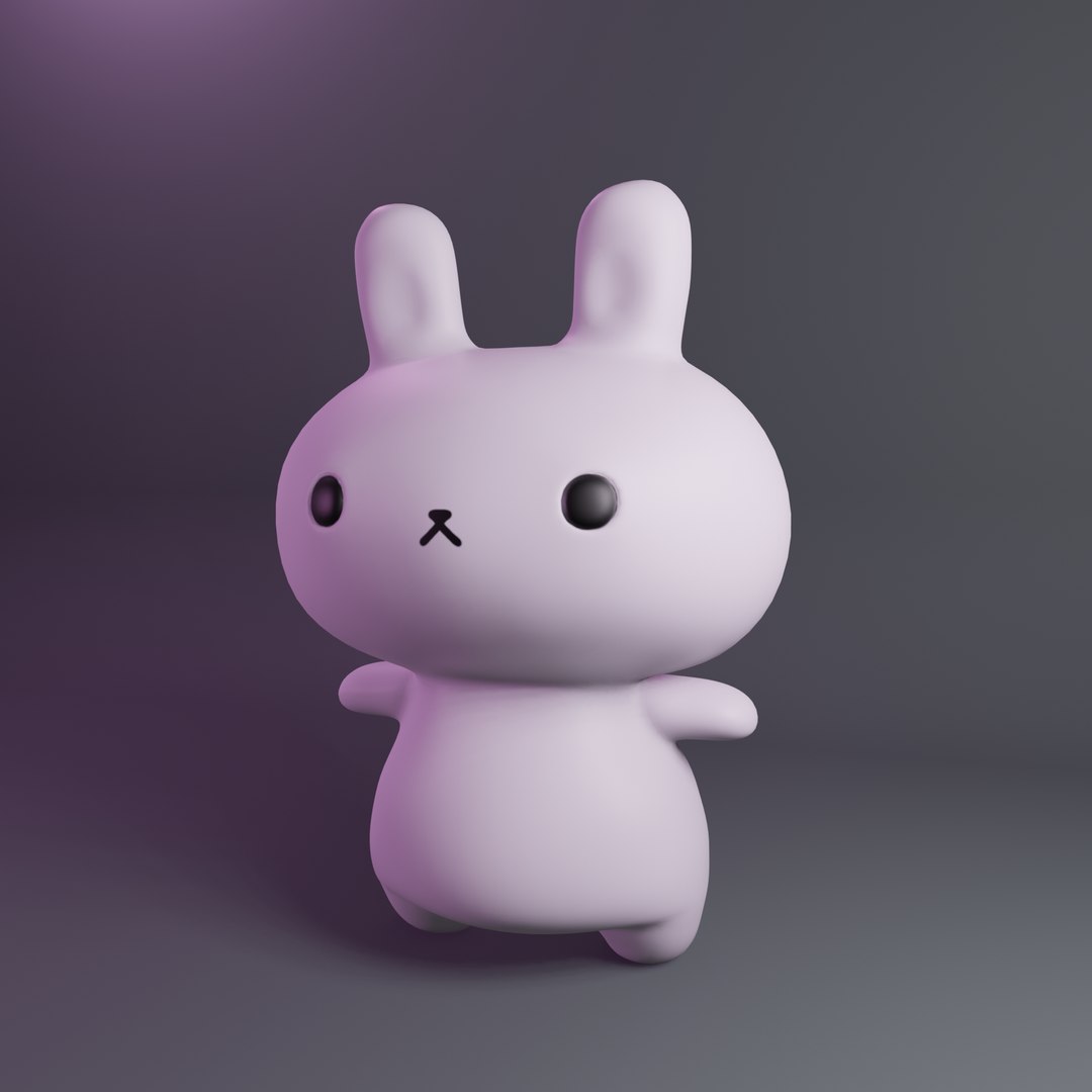 Rigged Cute Cartoon Chibi Rabbit 3D - TurboSquid 1759274