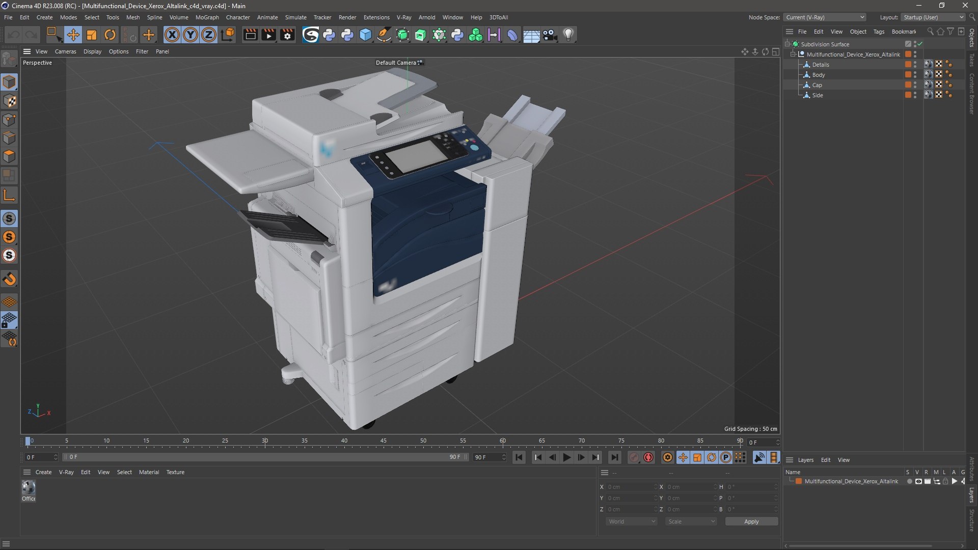 3D Multifunctional Device Xerox Altalink Model - TurboSquid 2318345