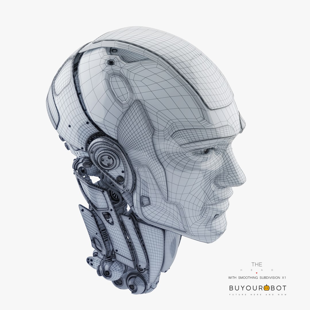 3D Cyborg Head Ii - TurboSquid 1472900