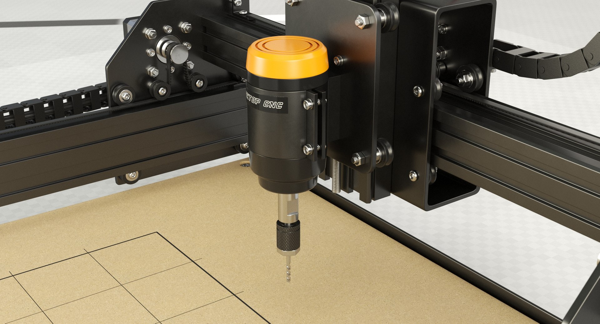 3D Desktop Cnc Machine - TurboSquid 1433275