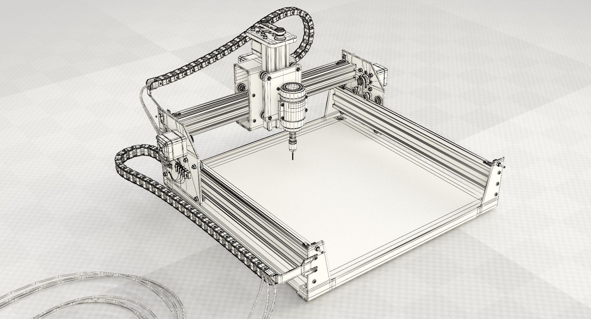 3D Desktop Cnc Machine - TurboSquid 1433275