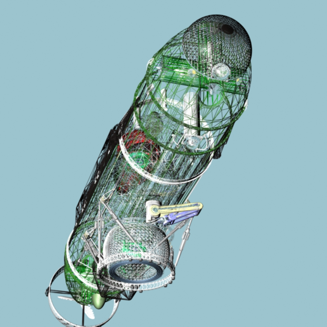 deep rescue submarines dsrvs 3d model