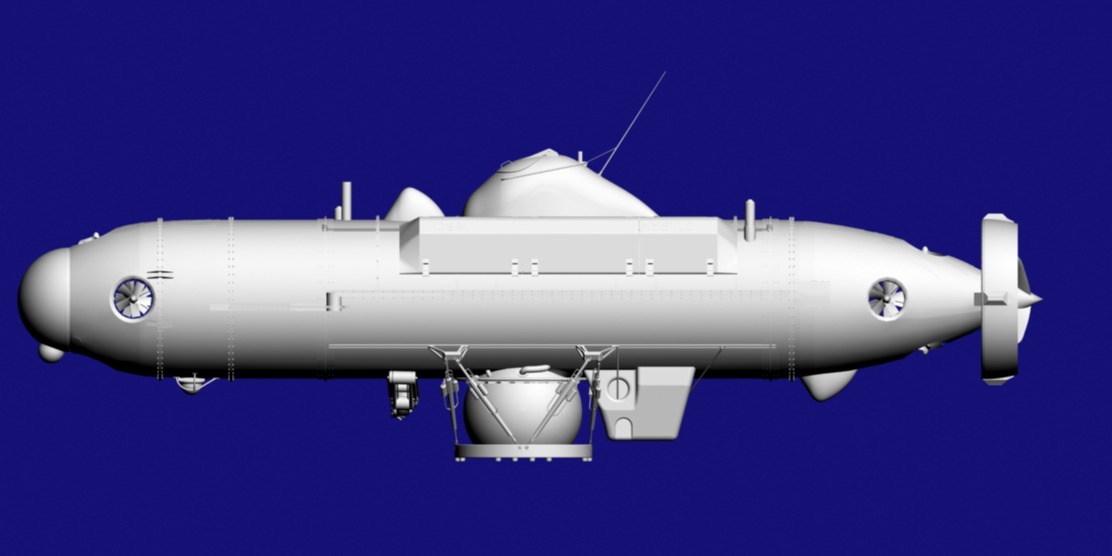 DSRV 1ミスティックレスキューサブ3Dモデル - TurboSquid 274336