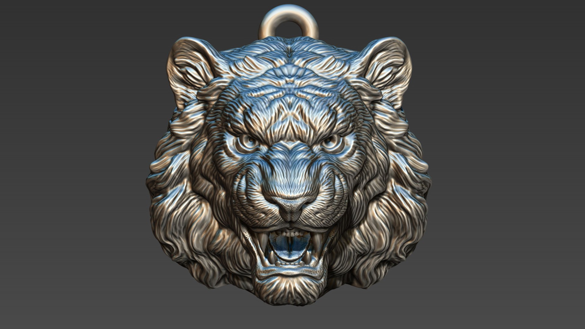 3D Tiger Pendant - TurboSquid 1809702
