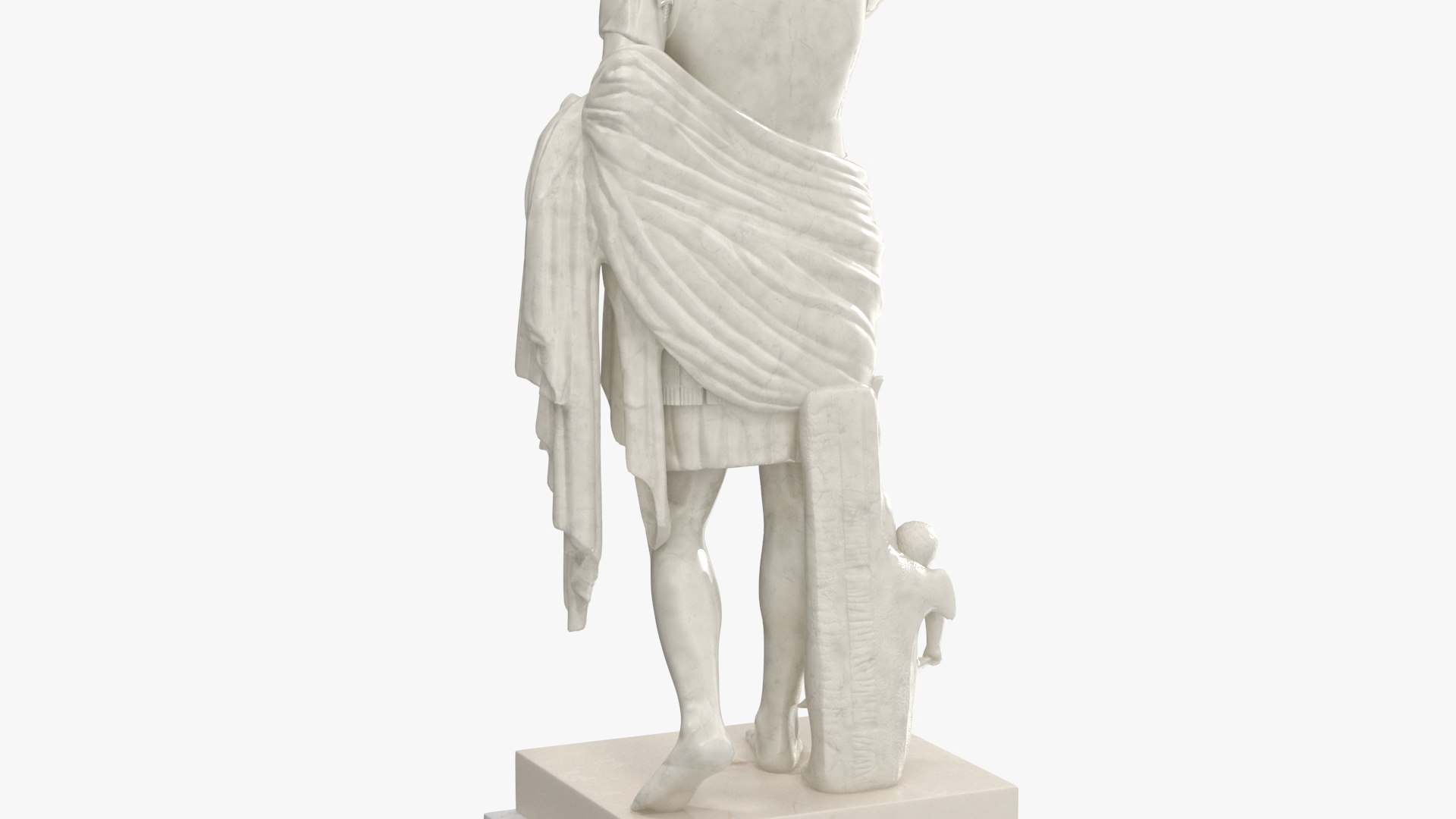 3D Caesar Augustus of Prima Porta Replica Statue Marble model ...