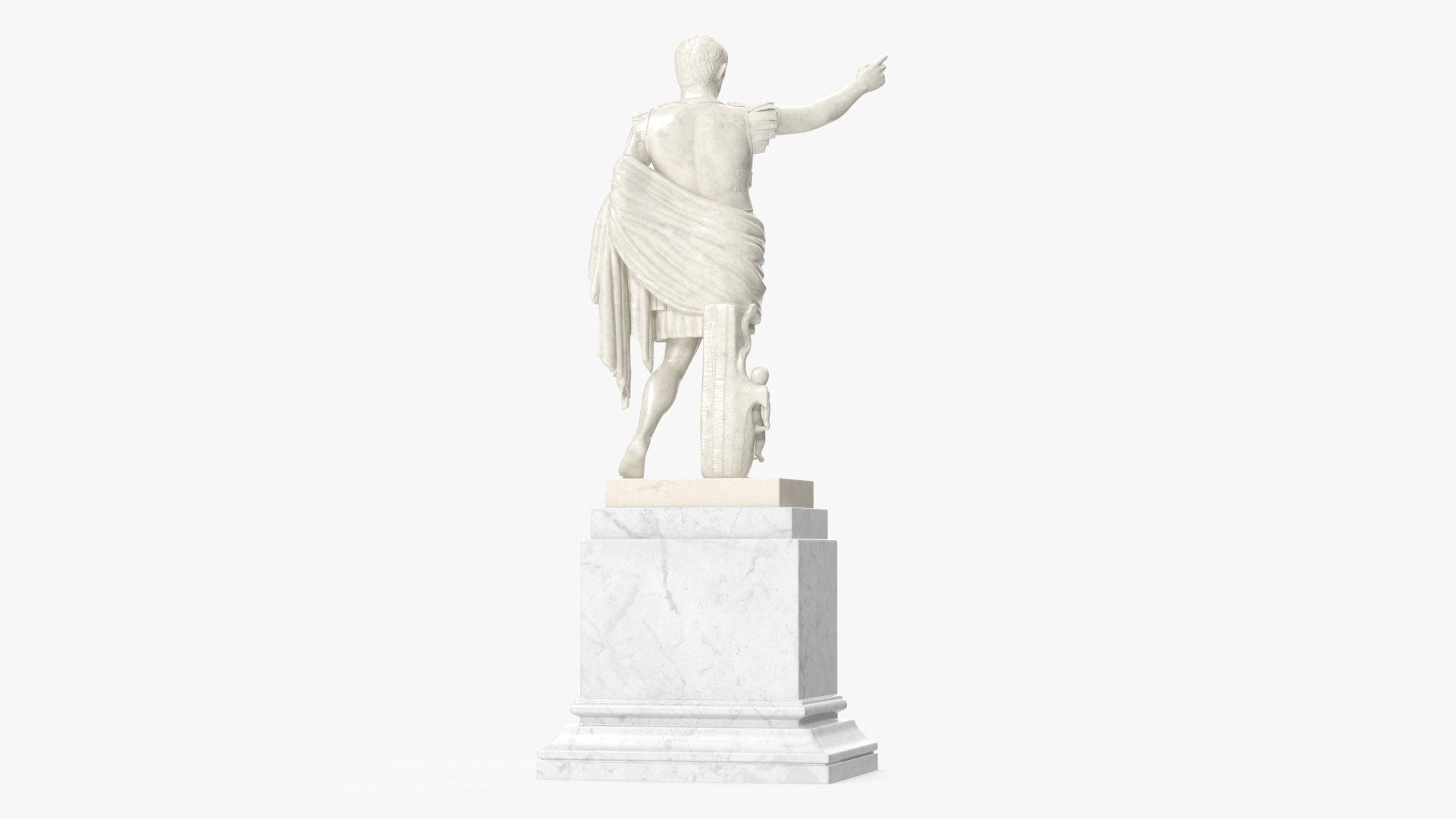 3D Caesar Augustus of Prima Porta Replica Statue Marble model ...