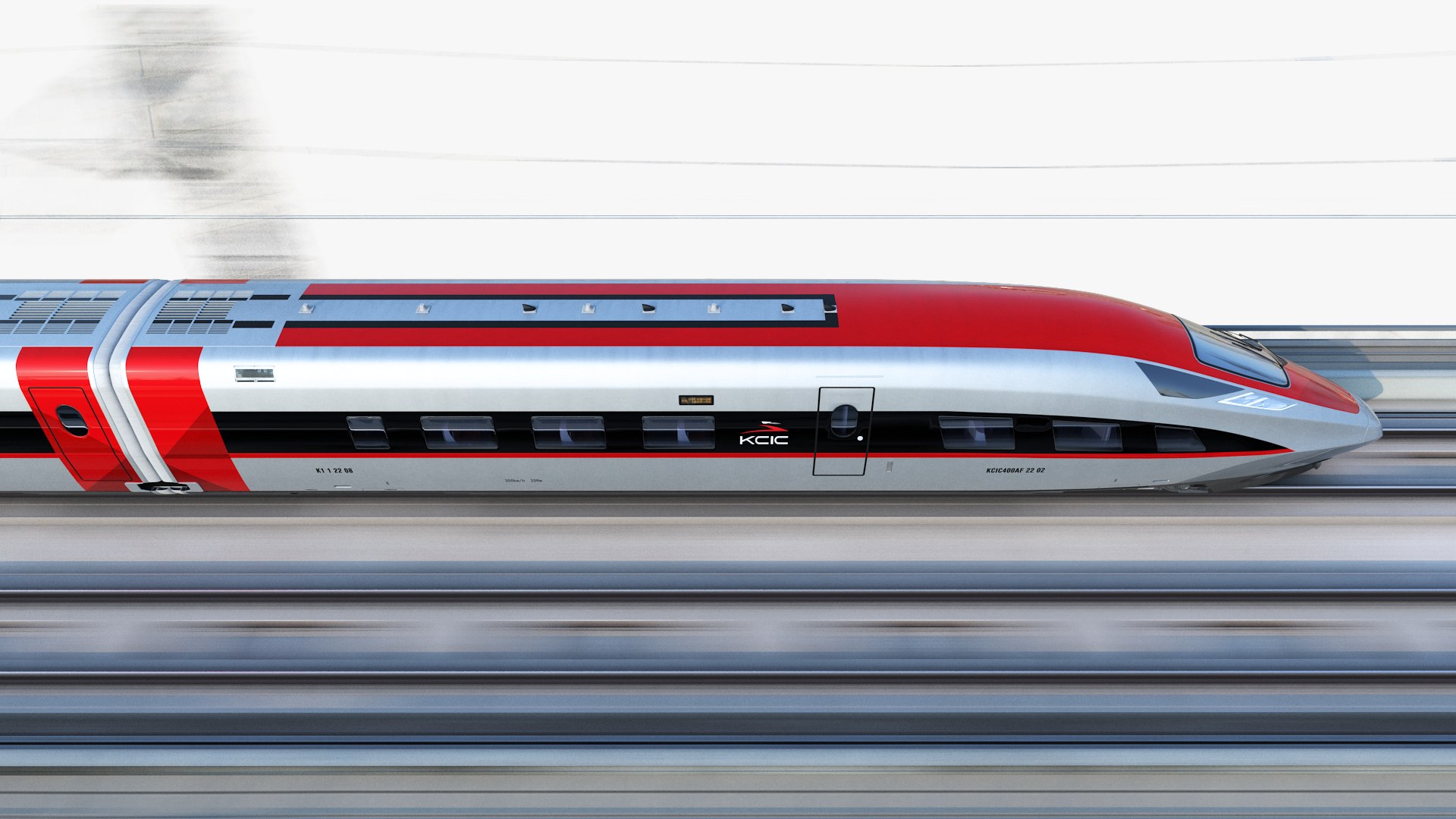 KCIC400AF Jakarta-Bandung High Speed Rail Model - TurboSquid 1977987