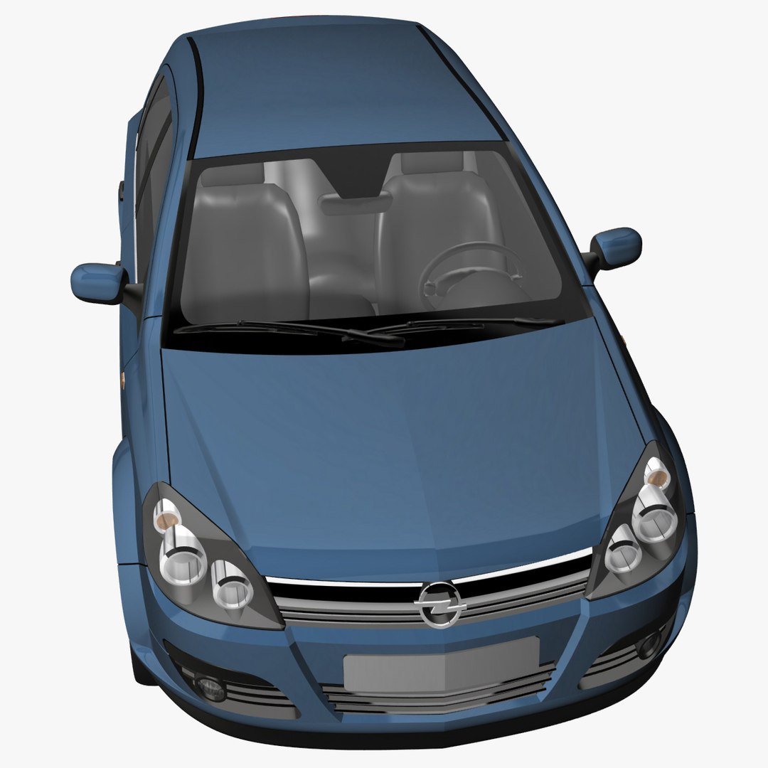 opel astra 2005 3d model
