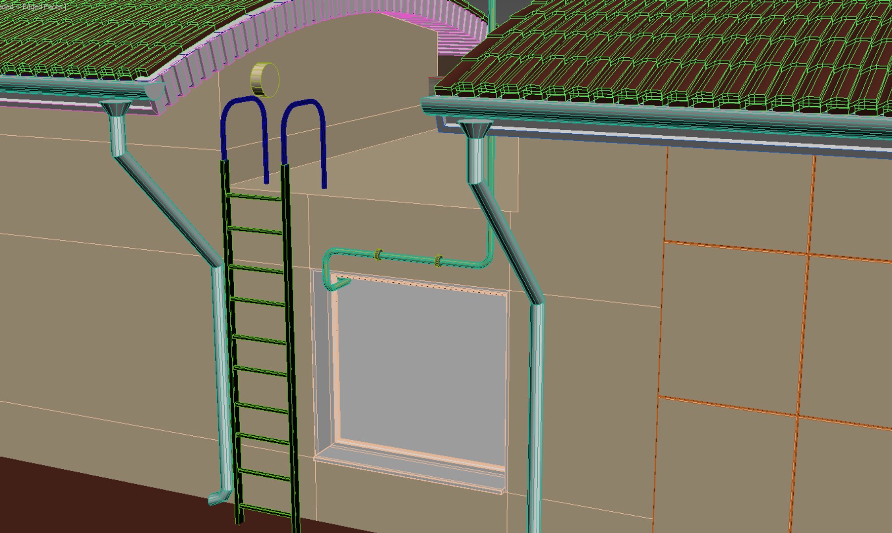 3ds Max Rainscreen Cladding House