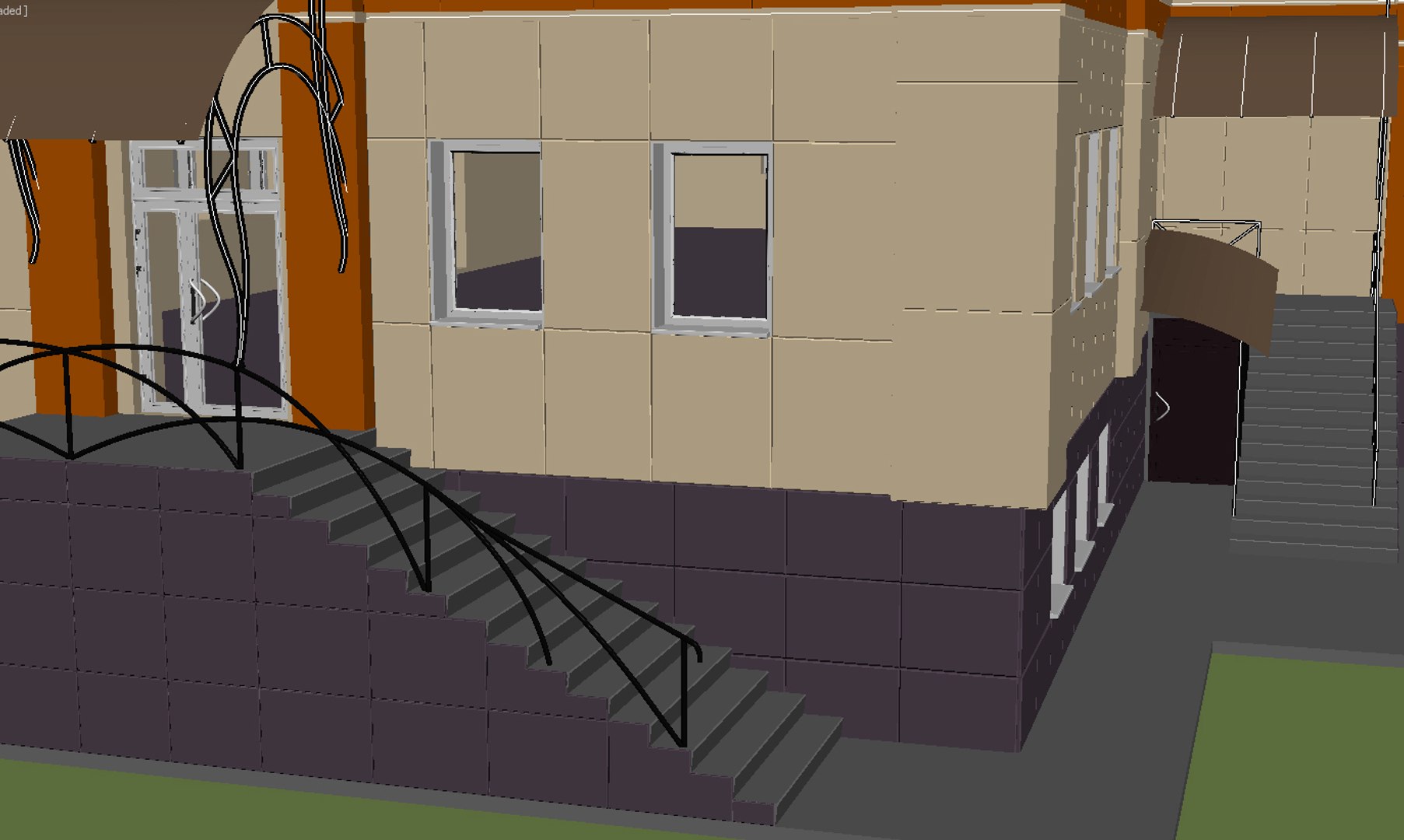 3ds Max Rainscreen Cladding House