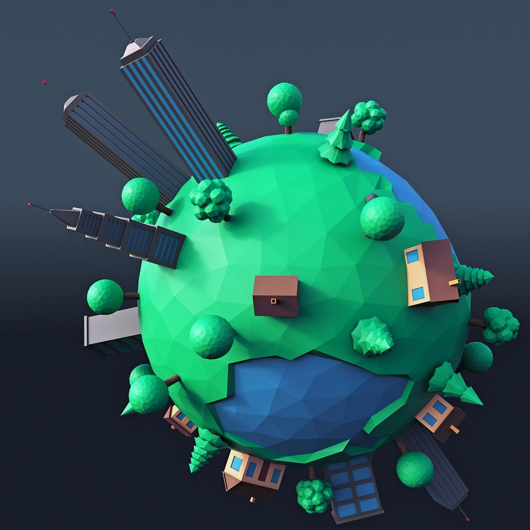 Cartoon Planet 4 3D - TurboSquid 1399253
