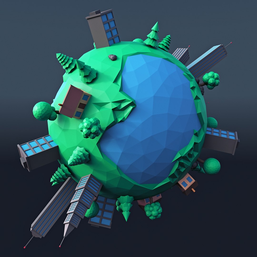 Cartoon Planet 4 3D - TurboSquid 1399253