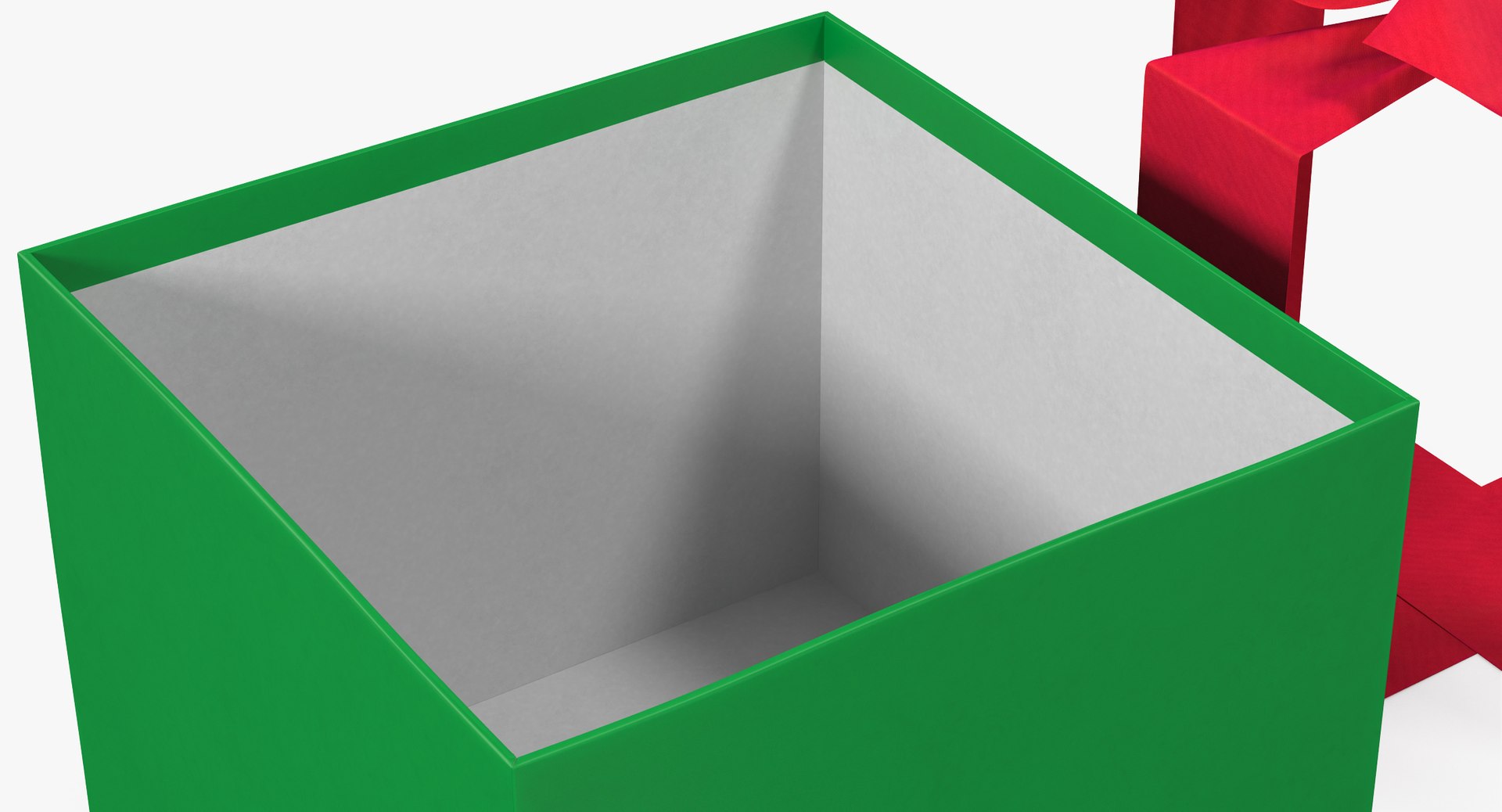 3D gift box green - TurboSquid 1199835