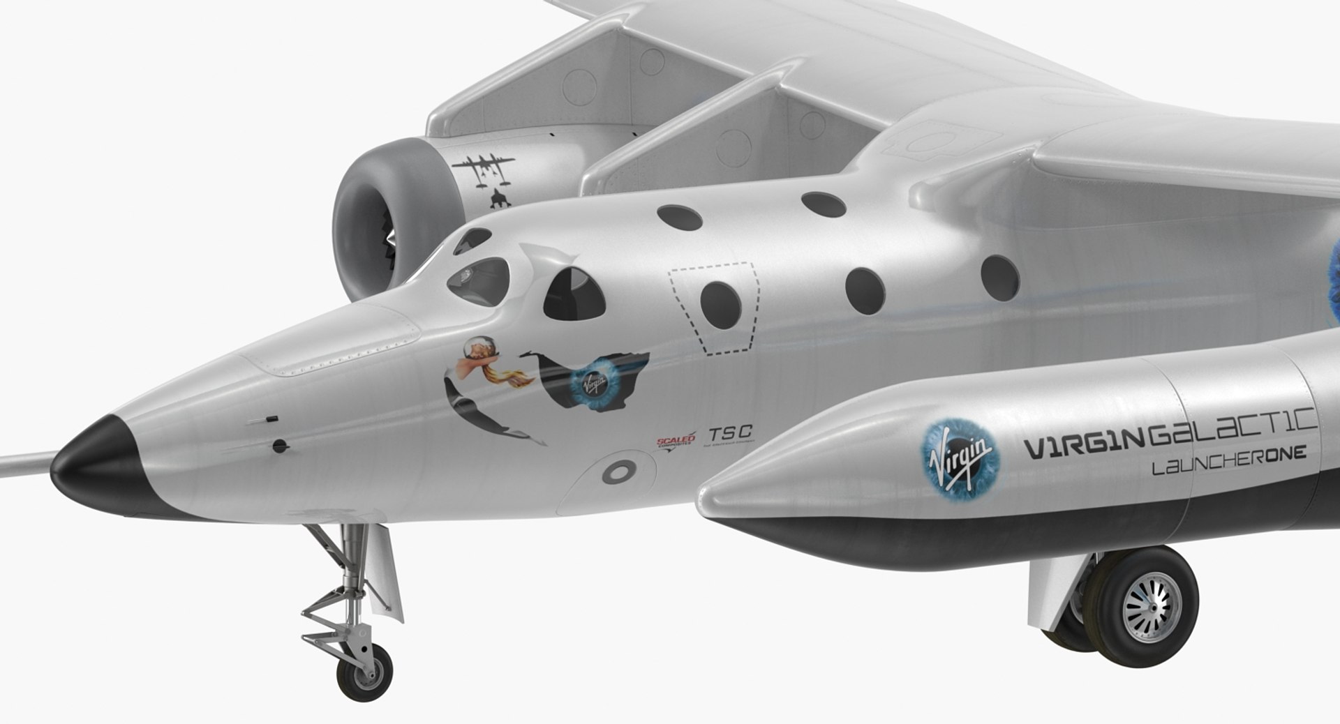 Virgin galactic launcherone rocket 3D model - TurboSquid 1262427