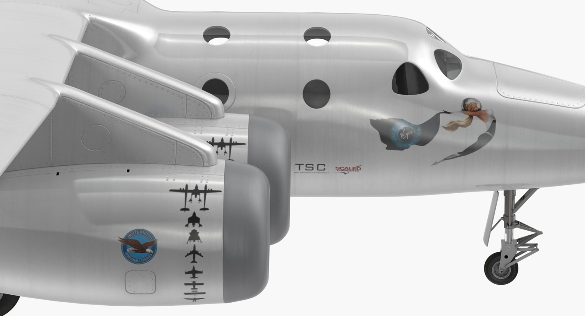 Virgin galactic launcherone rocket 3D model - TurboSquid 1262427