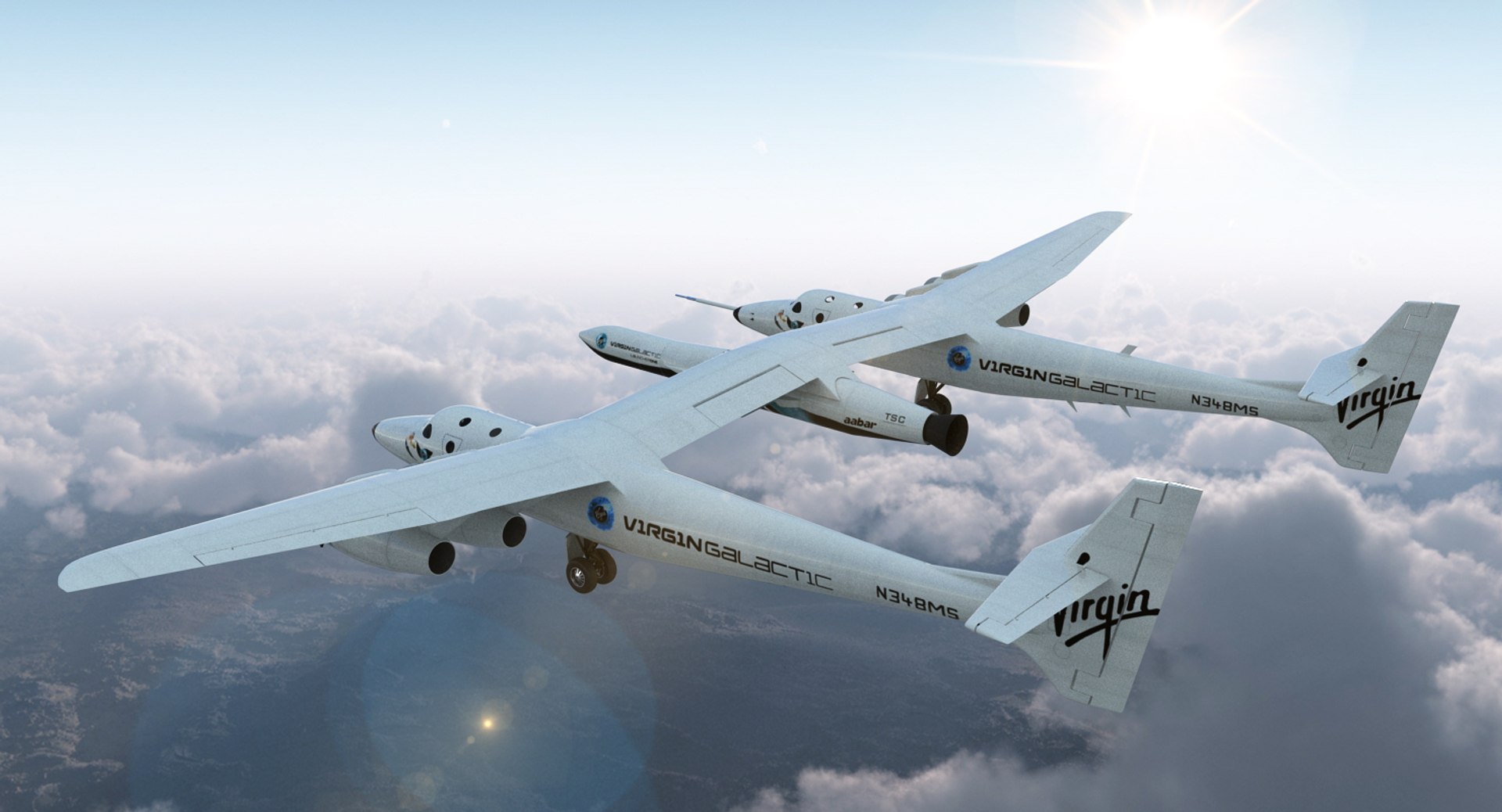 Virgin galactic launcherone rocket 3D model - TurboSquid 1262427
