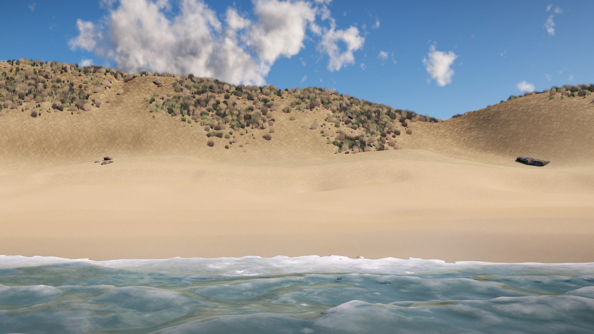 3D Beach - TurboSquid 1767741